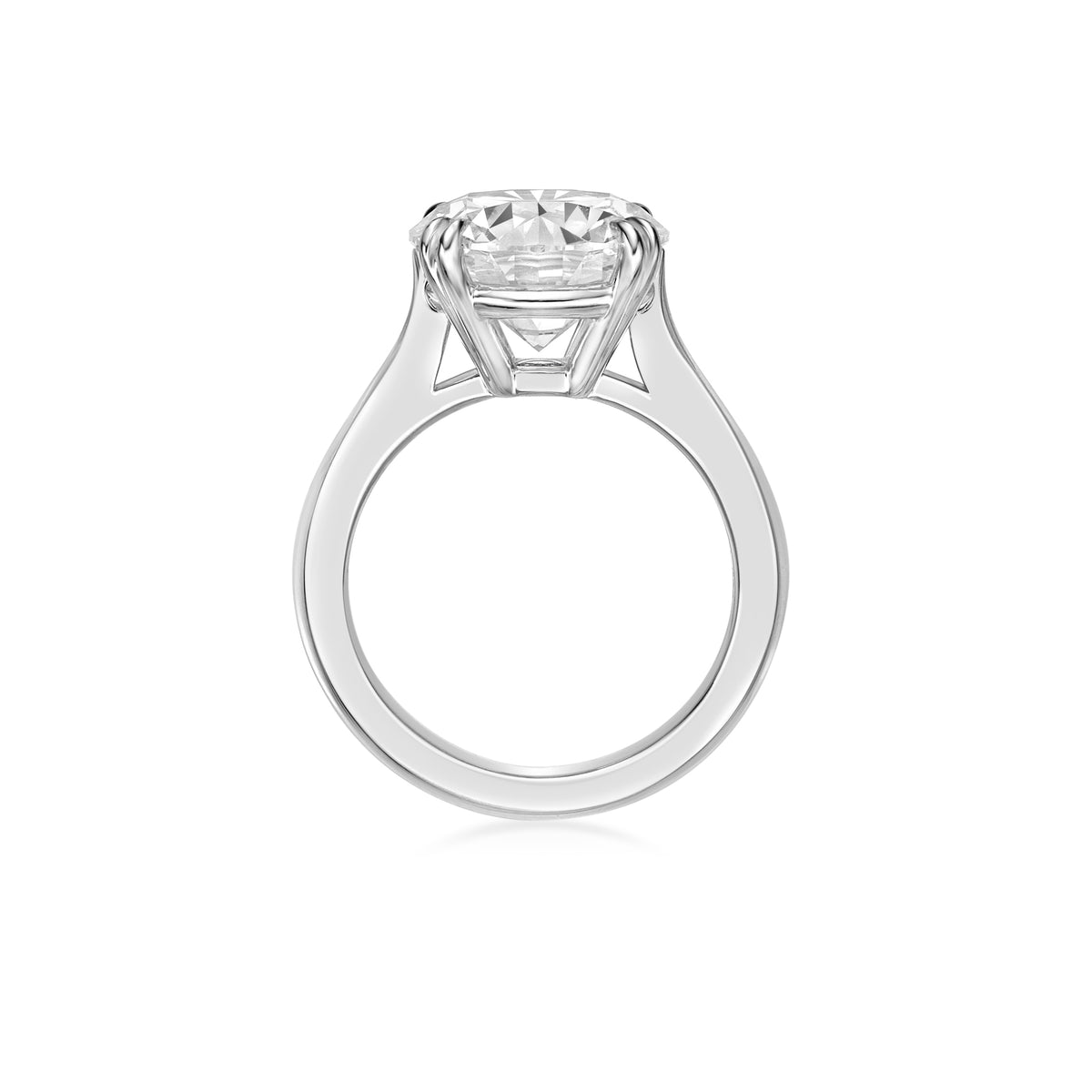 Round Brilliant Solitaire With French Claws – Ryder Diamonds
